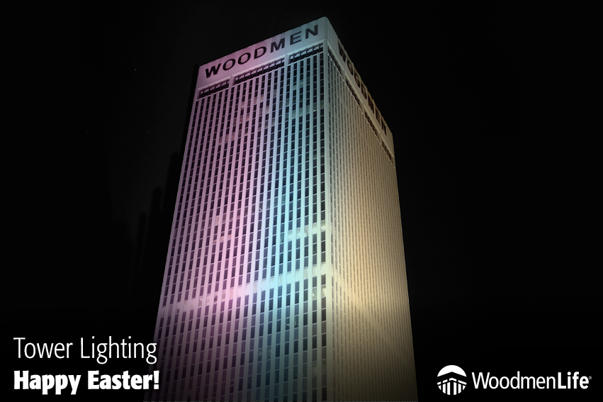 WoodmenLife Tower to Light for Easter - WoodmenLife Media Center